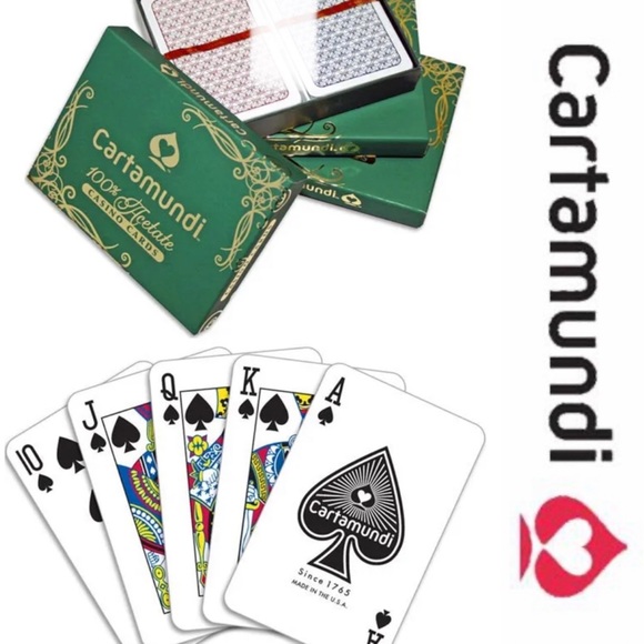 Cartamundi | Games | Cartamundi 0 Acetate Casino Cards 2 Decks | Poshmark
